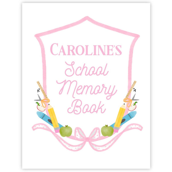 Emily Wilt Designs | PRINTABLE School Memory Book Cover Page