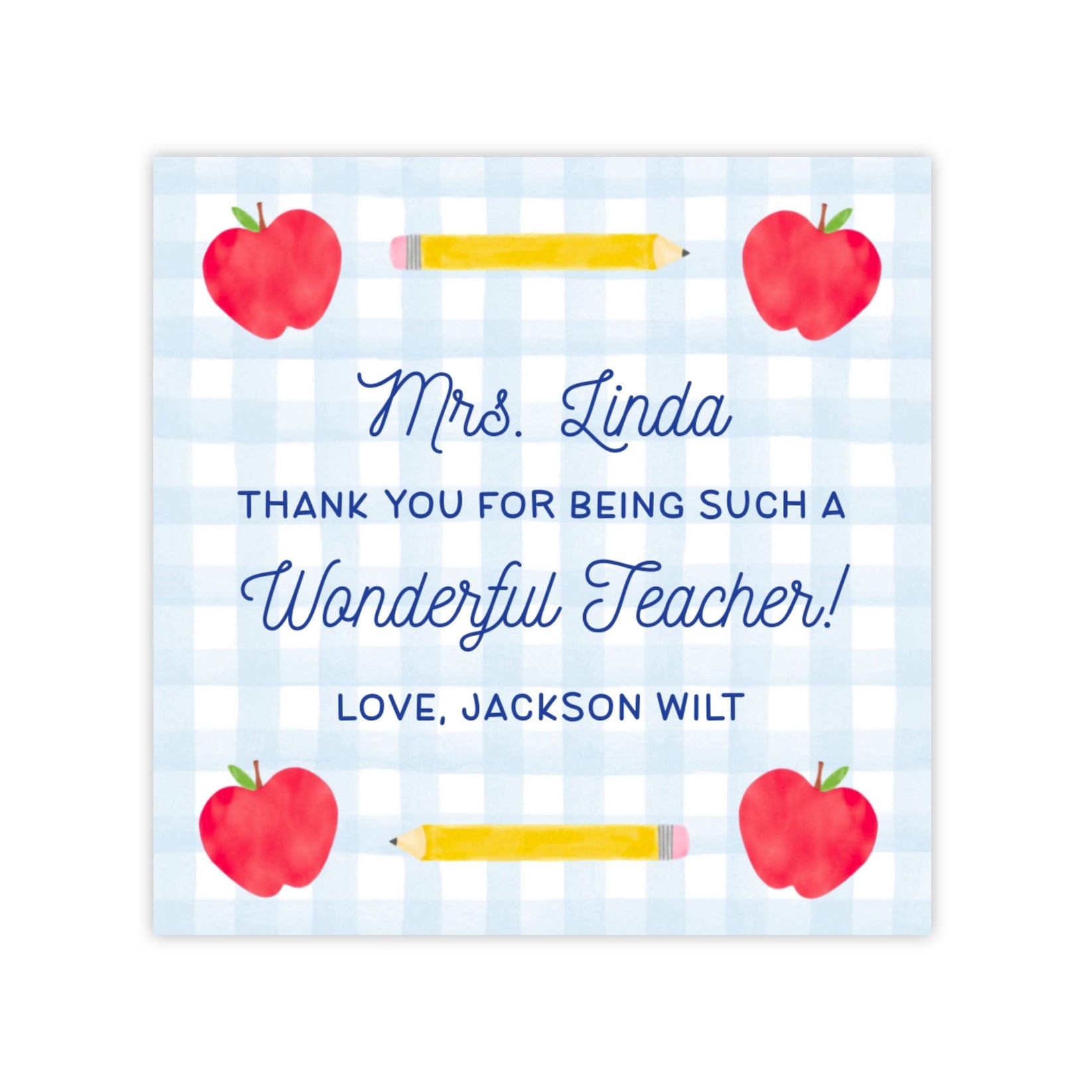 PRINTABLE Teacher Appreciation Gift Tag – Emily Wilt Designs